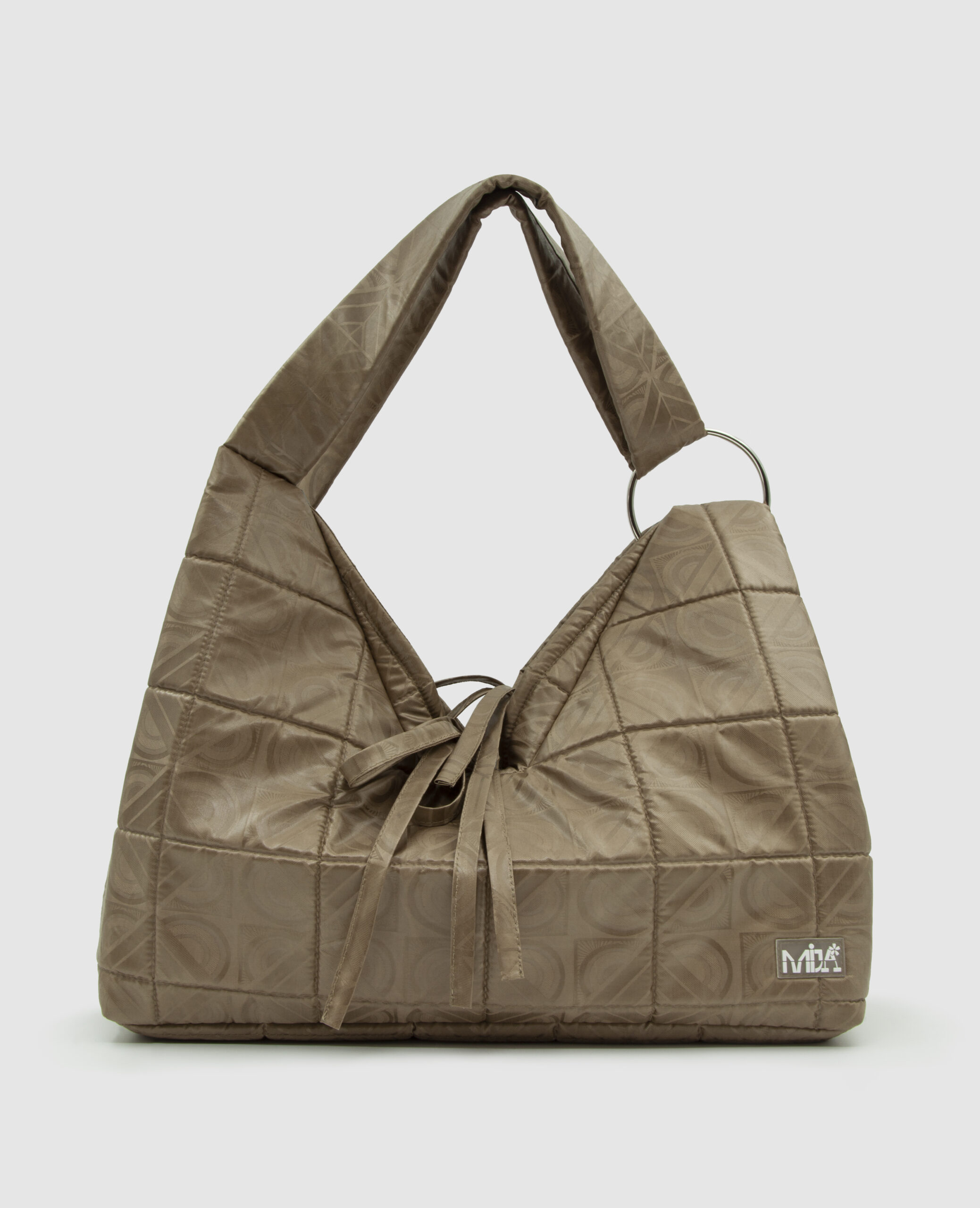 Medium Quilted M Bag Golden Brown MiJA